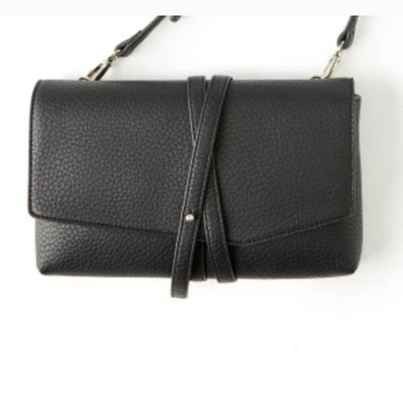 Wantable | Bags | Nwt Amara Black Crossbody Wrap Clutch | Poshmark